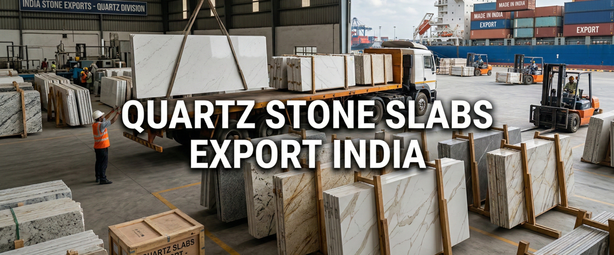 Quartz Stone Slabs Export India | Engineered Quartz | Wingress